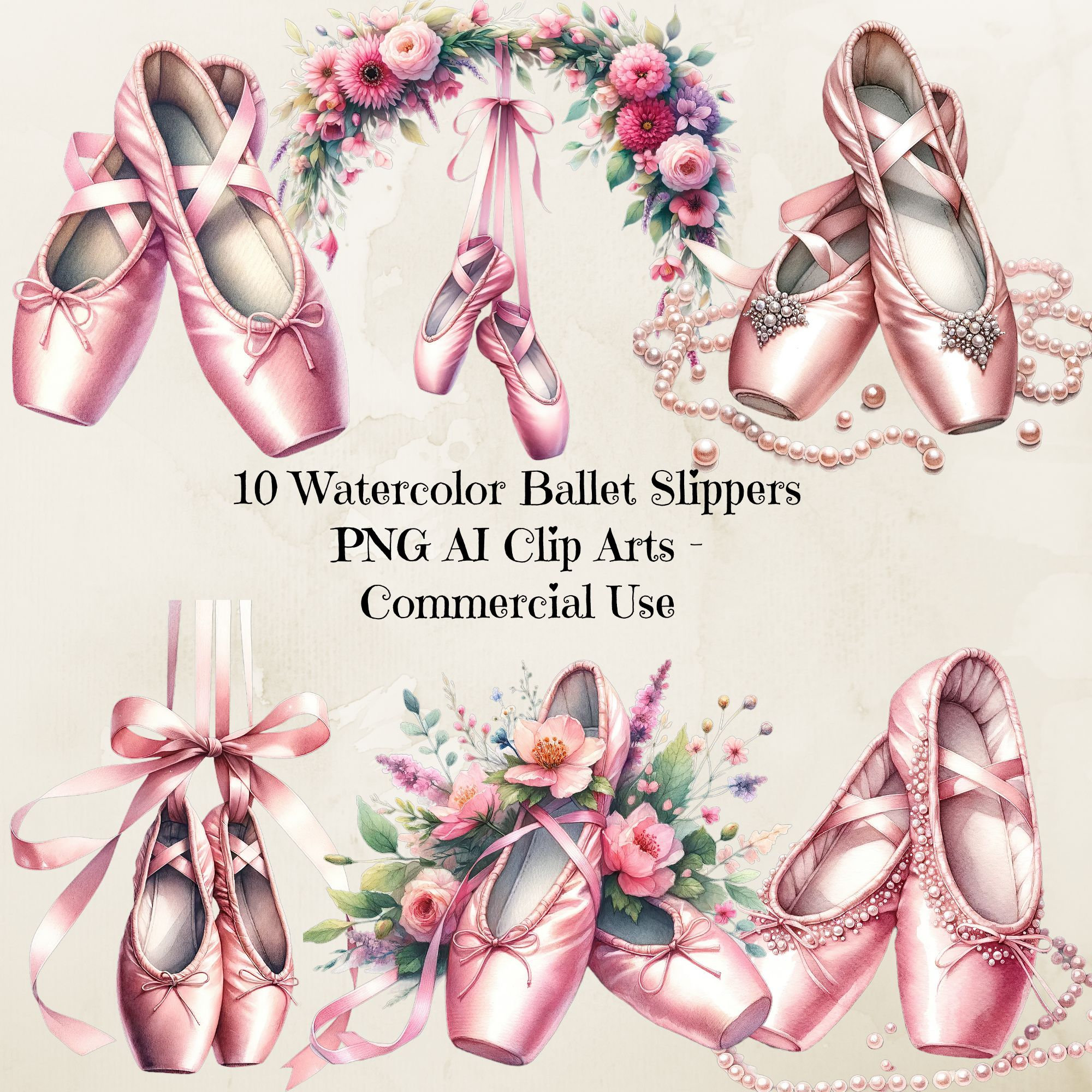Ballet Slippers Clipart, Pink Ballet Slippers Clipart, Dance Shoes PNG ...