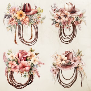 Watercolor Cowgirl Clipart, Western Clipart, Cowboy Clipart, Digital ...