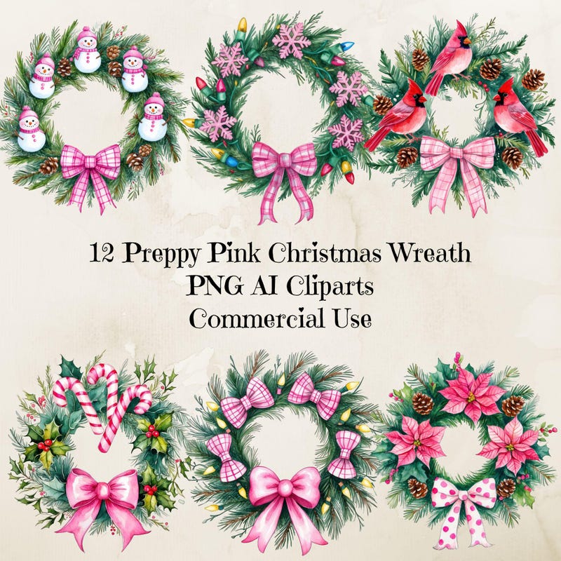 Wreath Clipart - Etsy