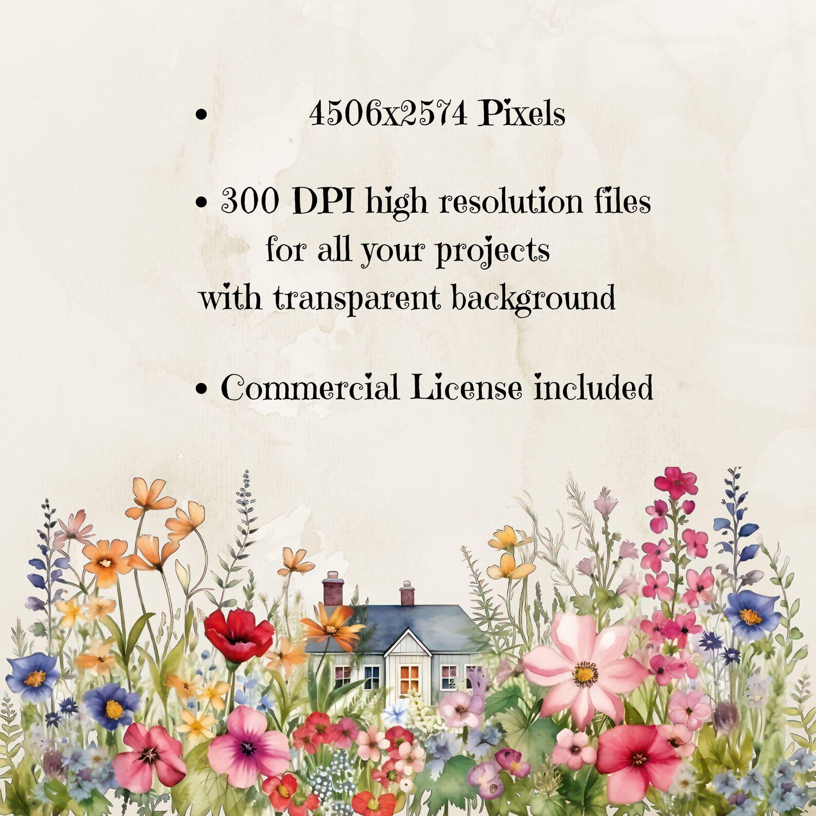 Watercolor Cottagecore Floral Border PNG Clipart, Card Making (digital ...