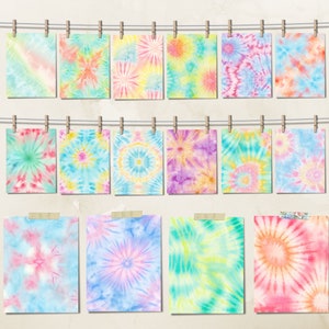 Pastel Tie Dye Digital Paper, Pastel Rainbow Tie Dye Digital Paper, Tie ...