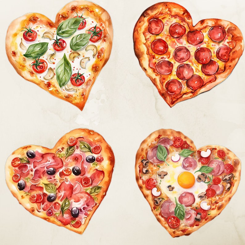 Heart Pizza Clipart, Pizza Valentine Png, Pizza Png, Valentine ...