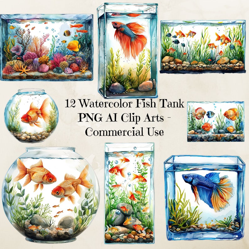 Fish Tank Clip Art, Goldfish Bowl, Fish Bowl Png, Png Sublimation, Fish ...