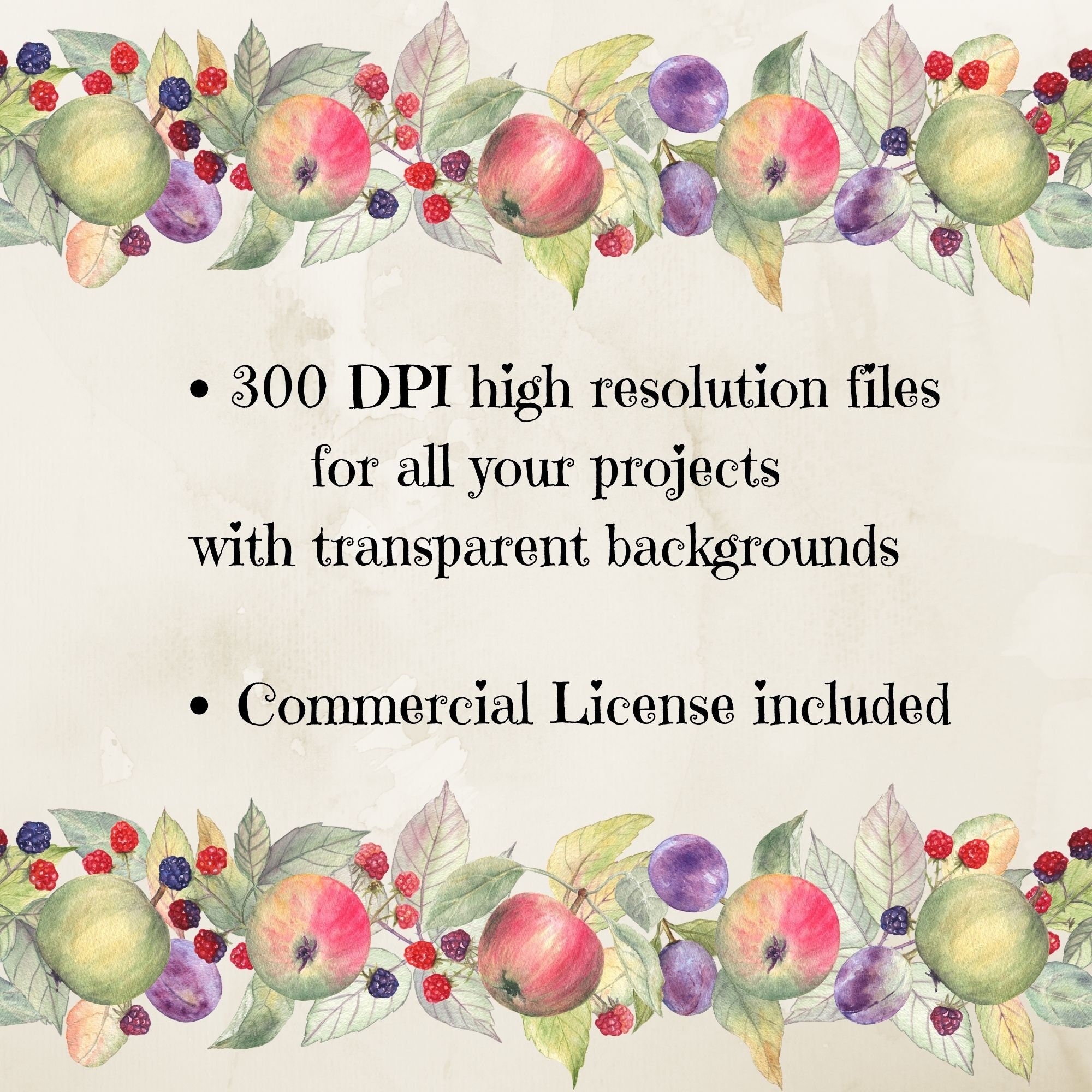 Apple Picking Clipart, Watercolor Apples Clipart, Apple Orchard ...