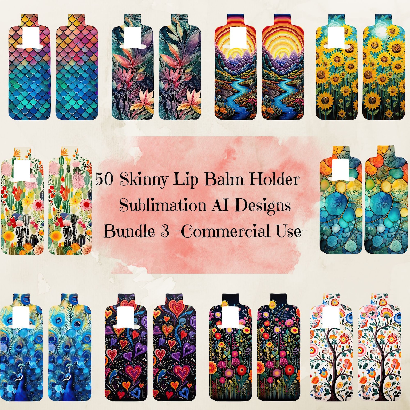 Chapstick Sublimation Designs, Lip Balm Designs, Lip Balm Sublimation ...