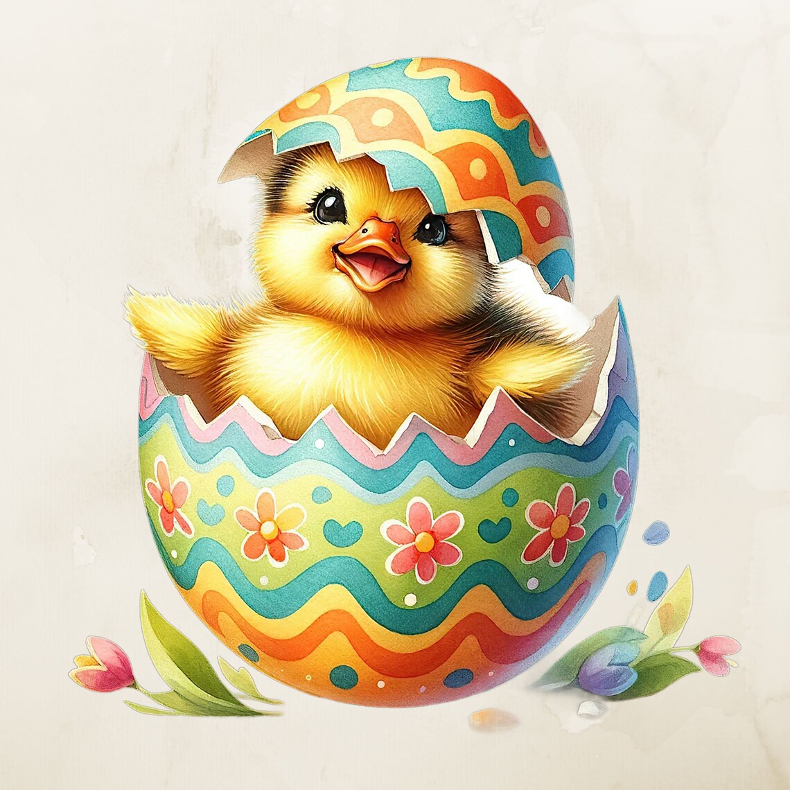 Easter Duckling Clipart, Duckling Clip Art, Duckling Png, Watercolor ...