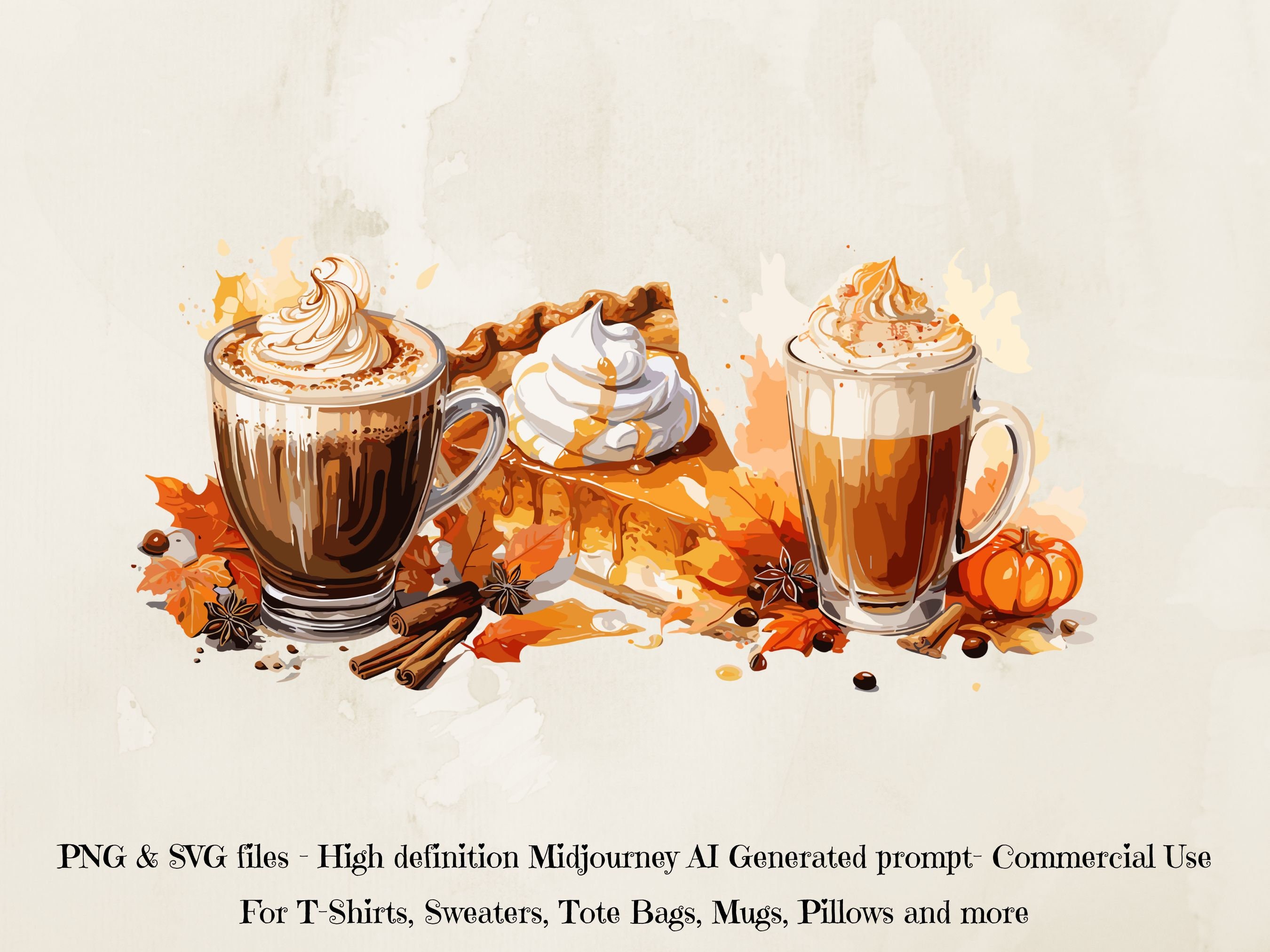 Watercolor Thanksgiving Clipart Thanksgiving Clipart Pumpkin - Etsy