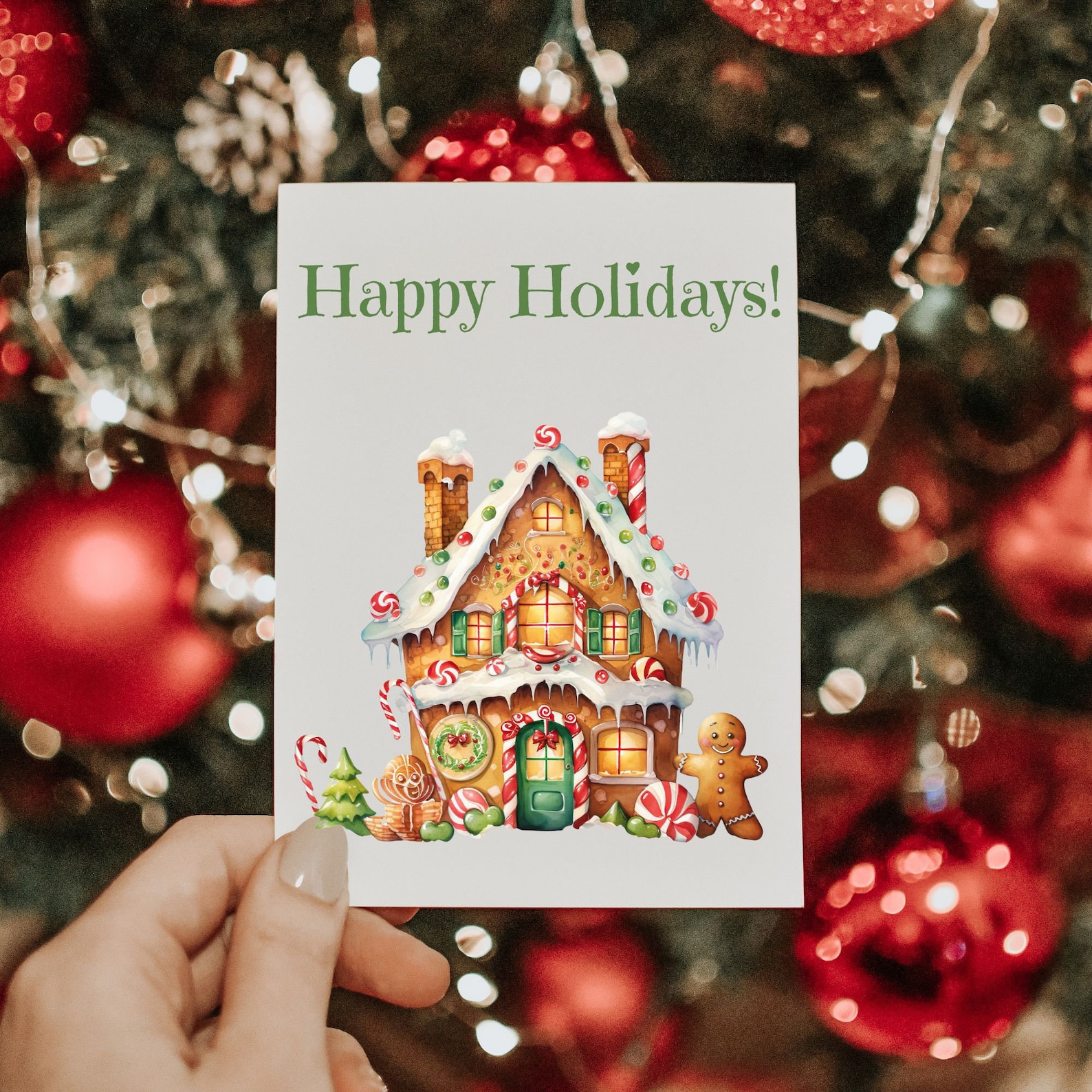 Watercolor Gingerbread House Clipart, Christmas Clipart, Gingerbread ...