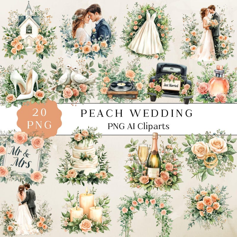 Wedding Clipart - Etsy