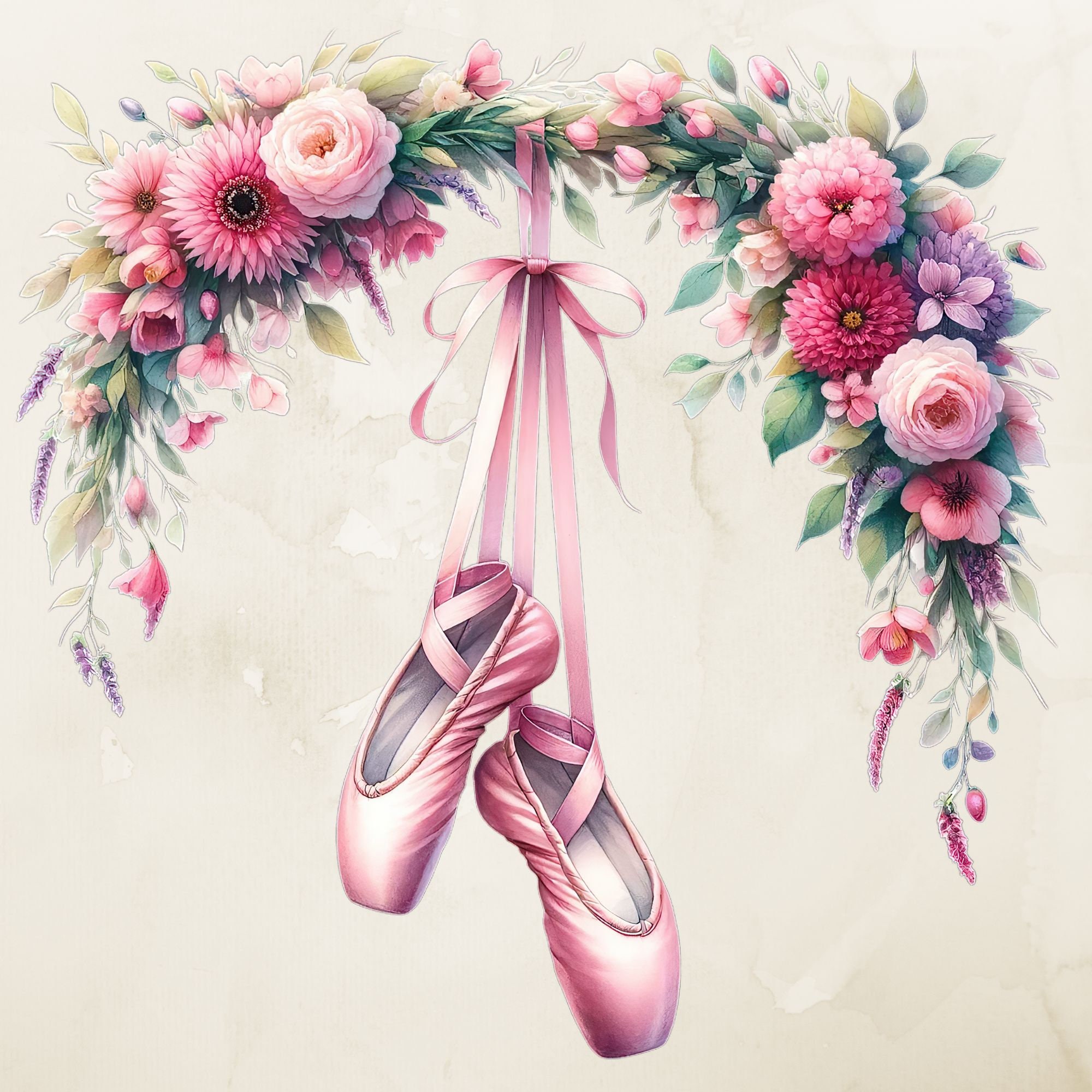 Ballet Slippers Clipart, Pink Ballet Slippers Clipart, Dance Shoes PNG ...