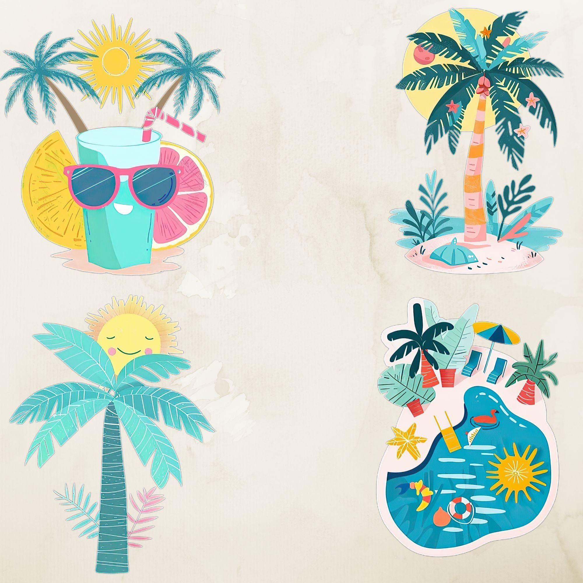 Pool Party Png Clipart, Summer Party Clip Art, Tropical Pool ...