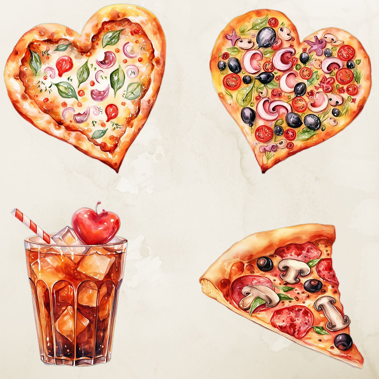 Heart Pizza Clipart, Pizza Valentine Png, Pizza Png, Valentine ...