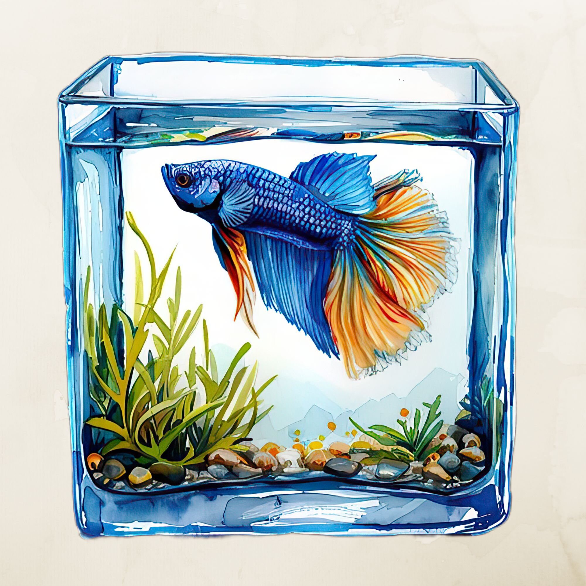 Fish Tank Clip Art, Goldfish Bowl, Fish Bowl Png, Png Sublimation, Fish ...
