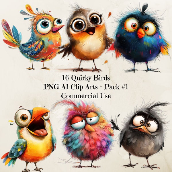 Whimsical Bird Art - Etsy