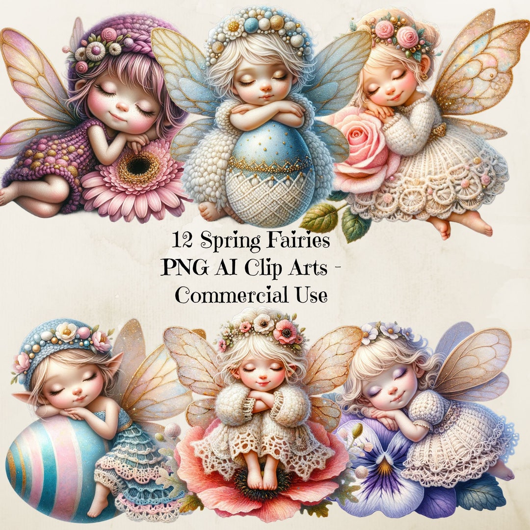 Spring Fairy Clipart, Fairies Clip Art, Spring Fairy Graphic, Fairy ...