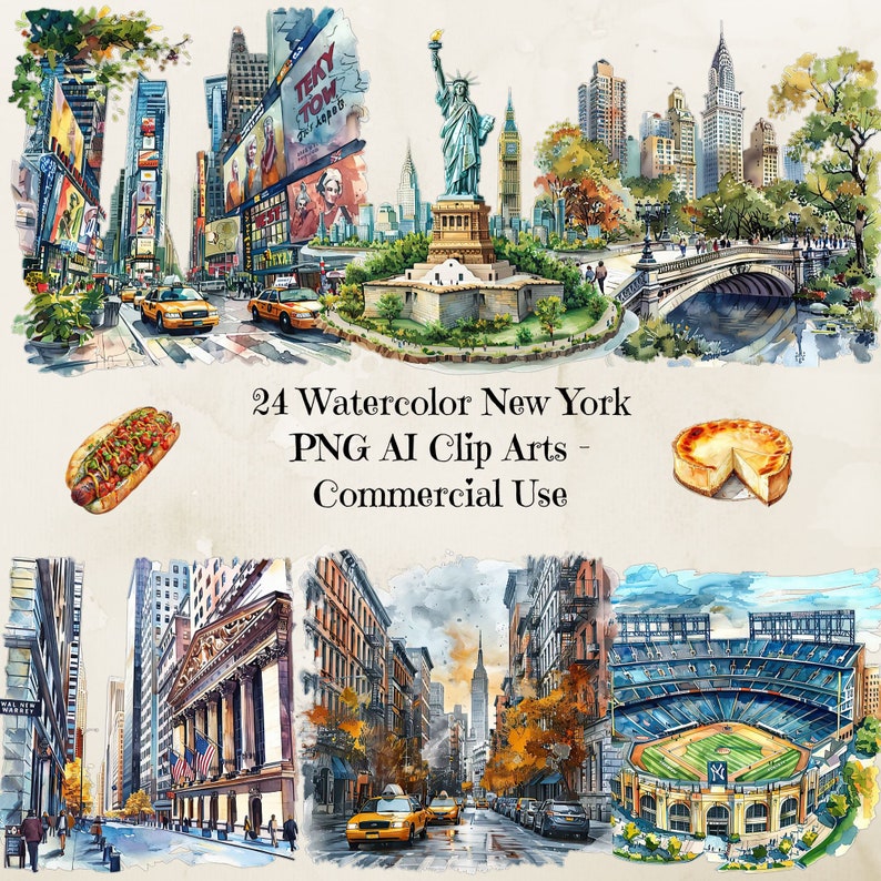 New York City Clipart, Nyc Clipart, New York Travel Clip Art, New York ...