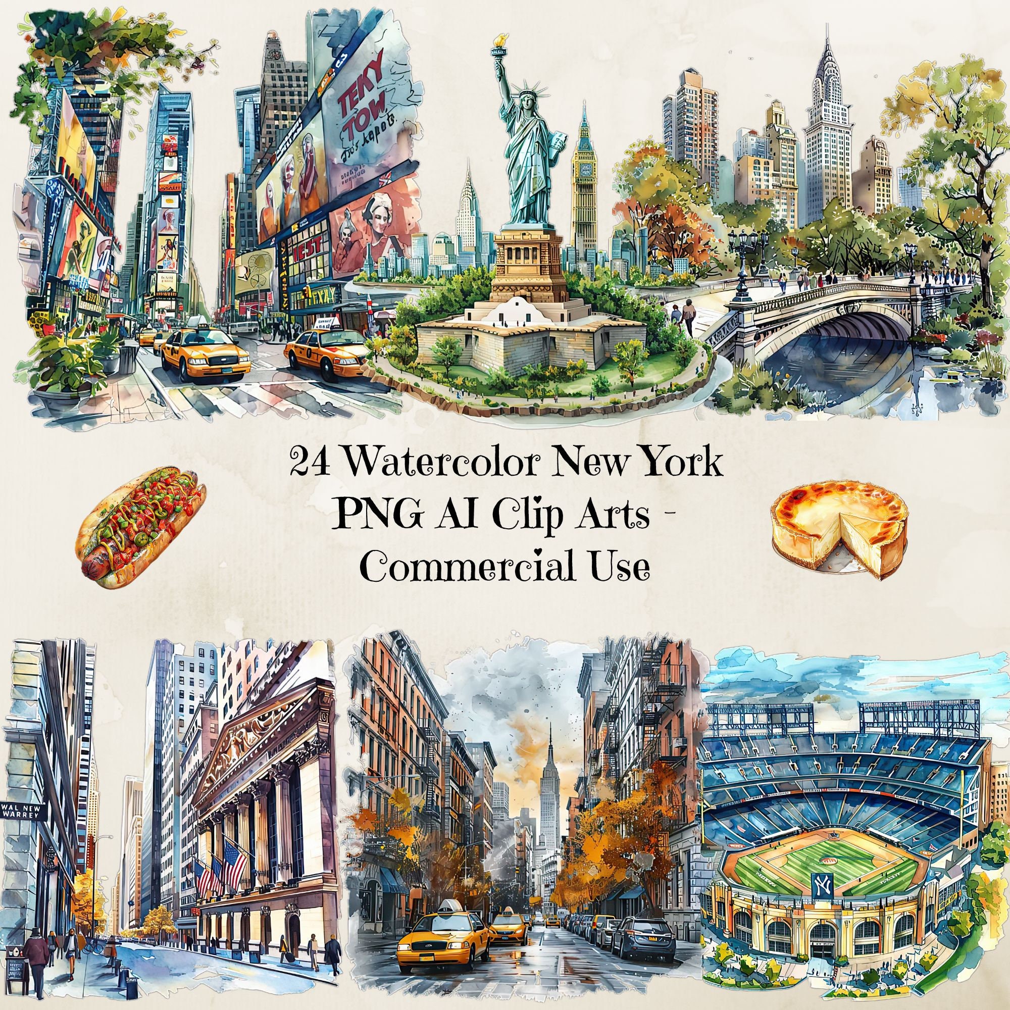 New York City Clipart, Nyc Clipart, New York Travel Clip Art, New York ...