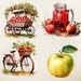 Apple Picking Clipart, Watercolor Apples Clipart, Apple Orchard ...
