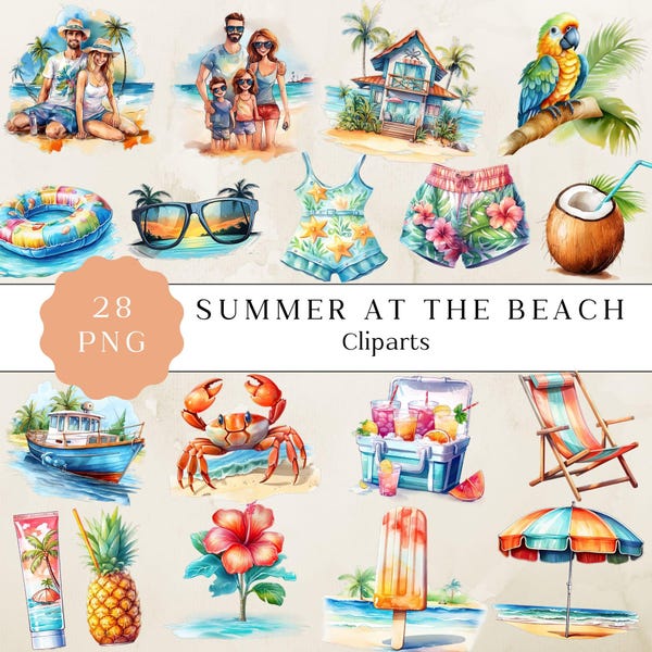 Beach Girls Clipart - Etsy