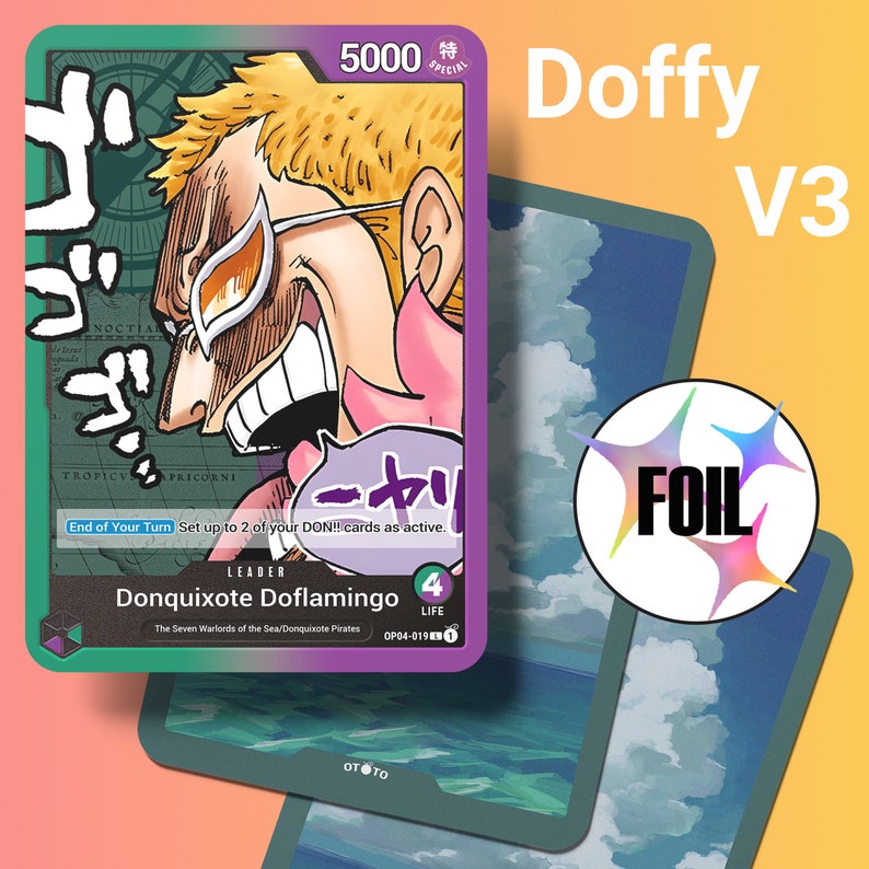 CUSTOM Leader ONEPIECE TCG - G/P Doflamingo - Etsy
