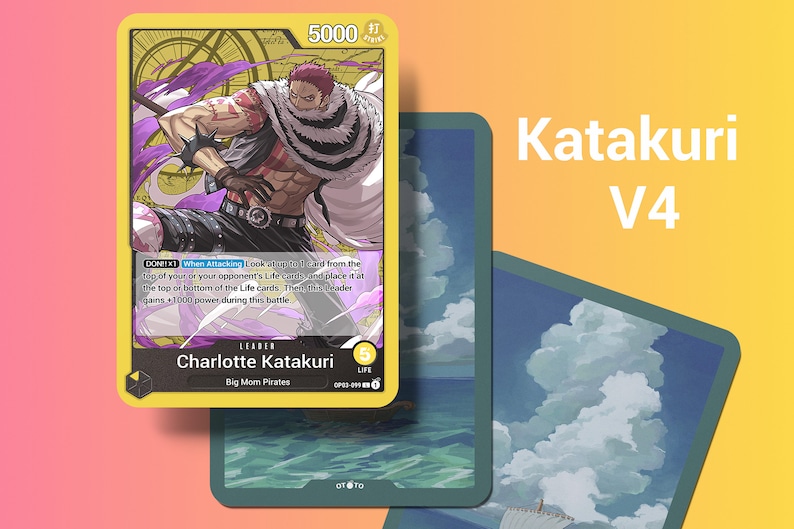 CUSTOM Leader ONEPIECE TCG - Katakuri - Etsy