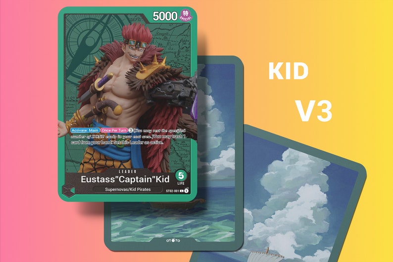 CUSTOM Leader ONEPIECE TCG - Kid&crocodile - Etsy