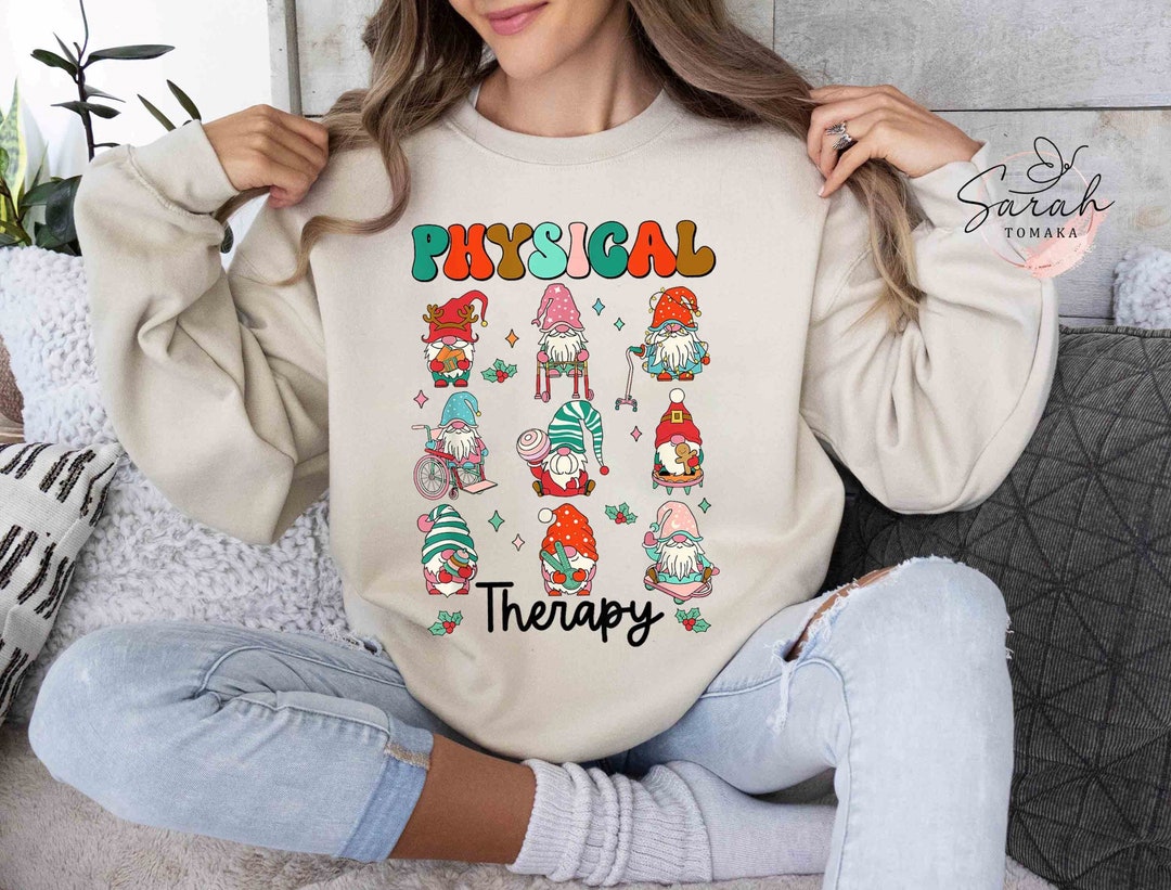 Christmas Physical Therapy Shirtgnomes Christmas Therapist - Etsy