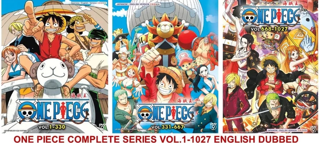 DVD ONE PIECE Complete (box 1-3) Vol.1-1027 English Dubbed All Region ...