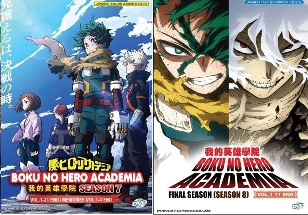 Anime DVD My Hero TV Series Season 7+8 Vol.1-32end+memories 1-4end - Etsy