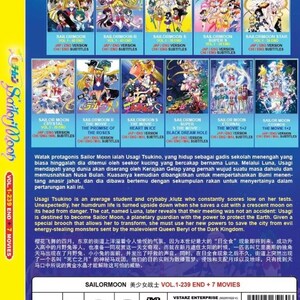 Sailor Moon Complete Series Collection Box Set Anime DVD (1-239 ...