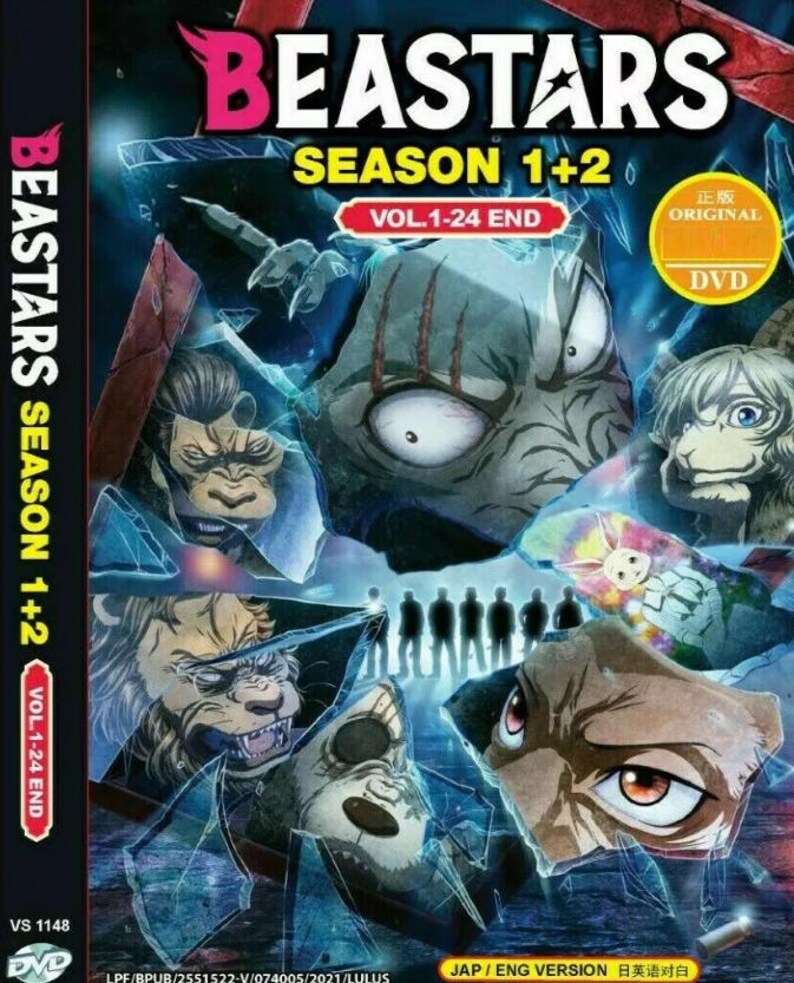 Anime DVD Beastars Season 1 2 eps.1-24 End With English Audio - Etsy