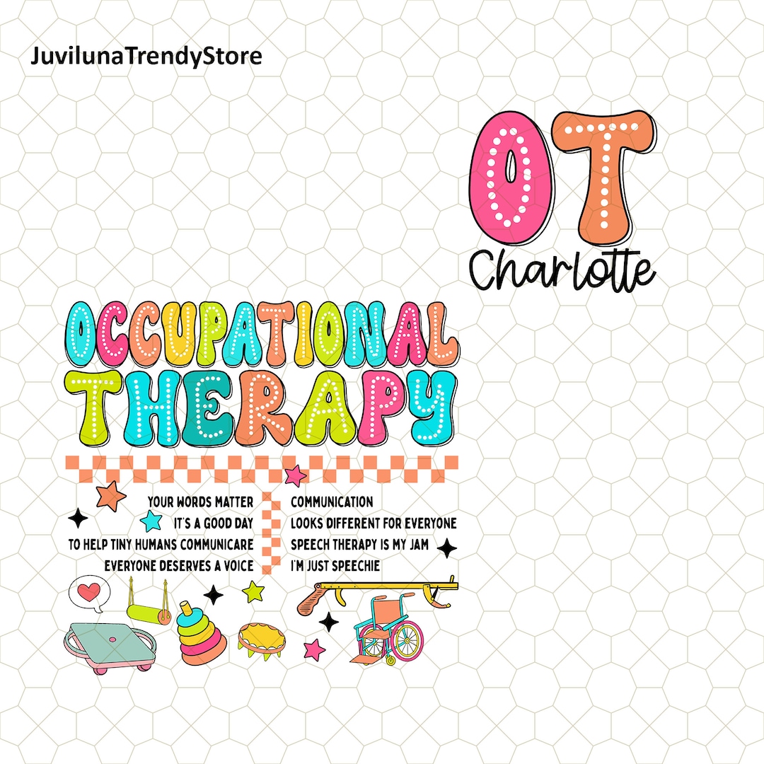 Occupational Therapy Dalmatian Dot Png, Custom Occupational Therapist ...