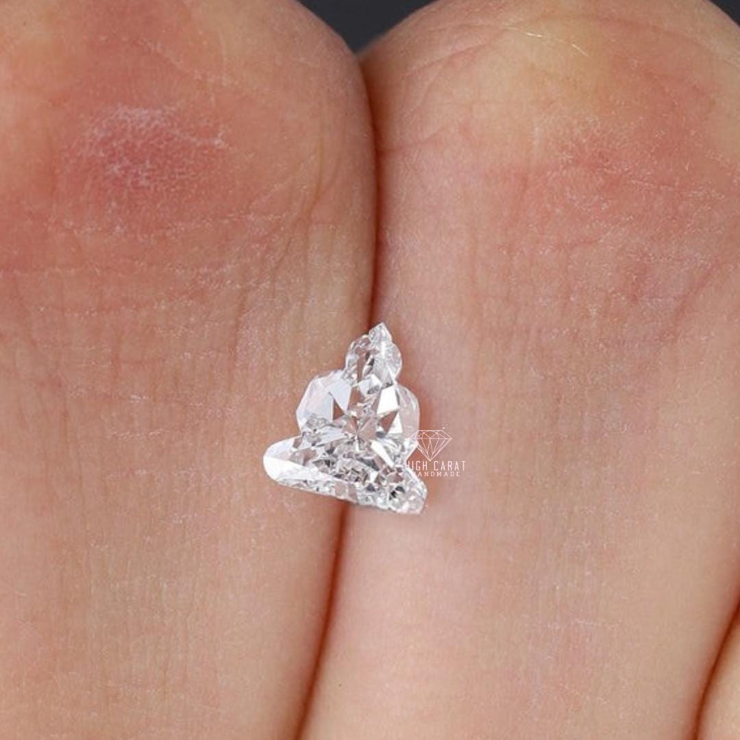 Buddha Shape Diamond, Antique High Quality Lab Grown Diamond, Stunning ...
