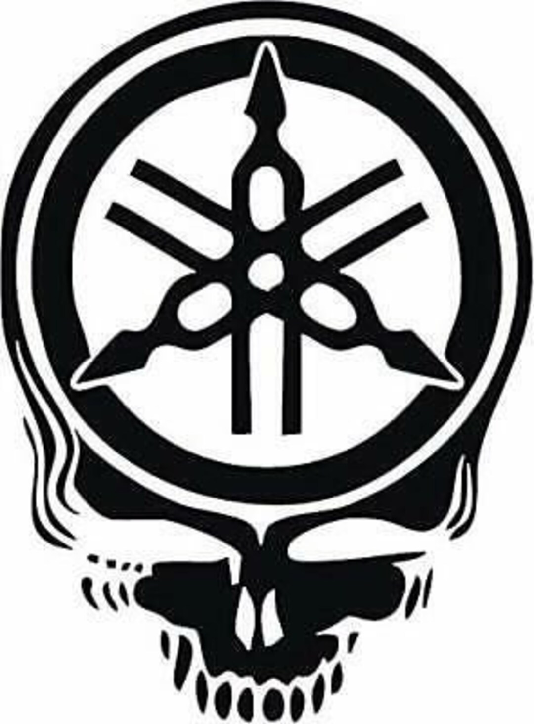 Yamaha Skull Car Bike Sticker Decal Graphic - Etsy