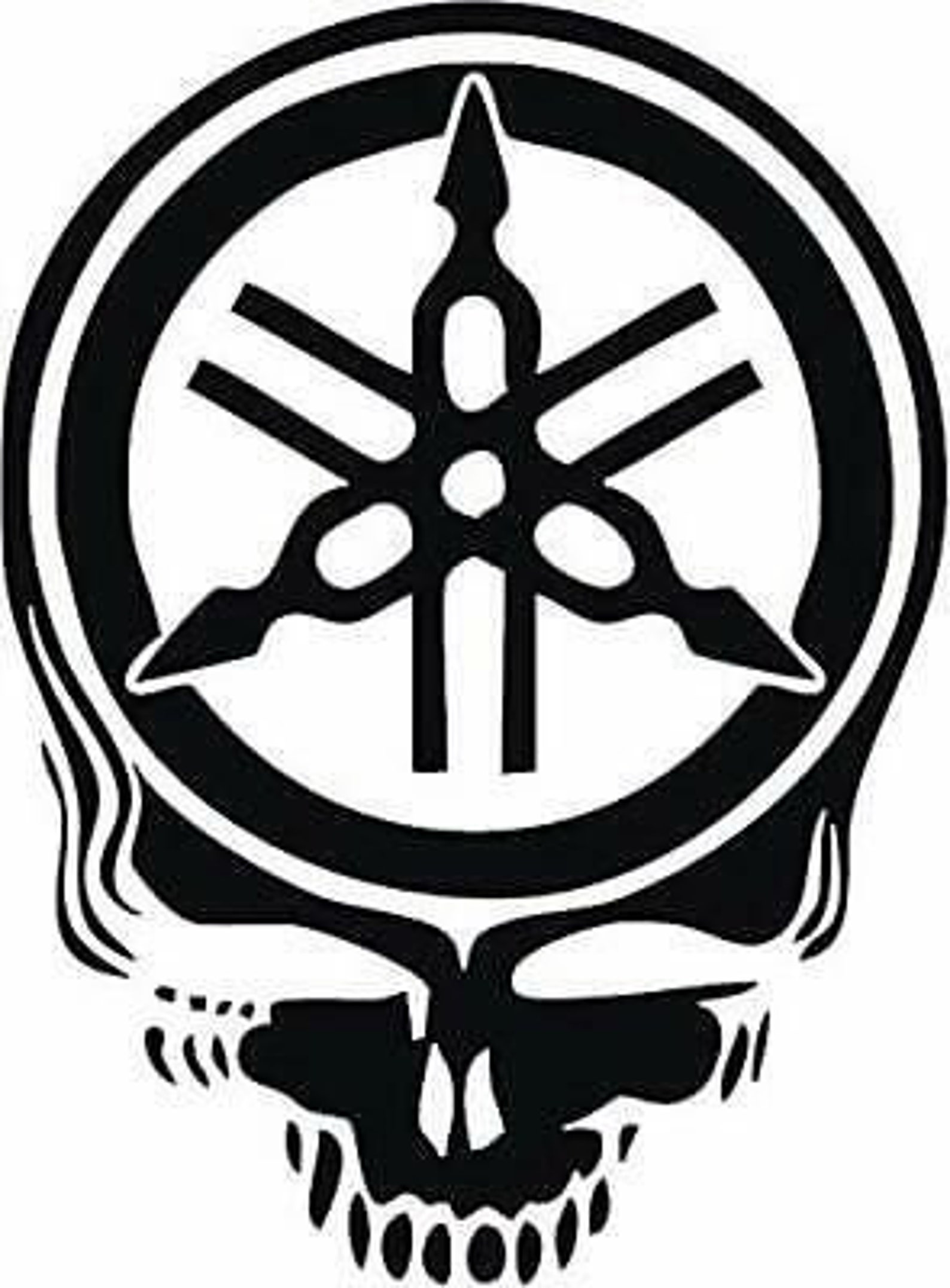 Yamaha Skull Car Bike Sticker Decal Graphic - Etsy