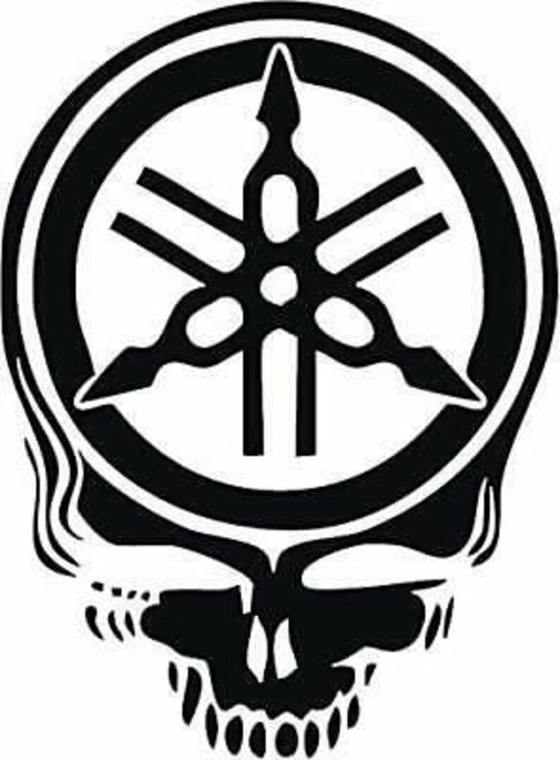 Yamaha Skull Car Bike Sticker Decal Graphic - Etsy