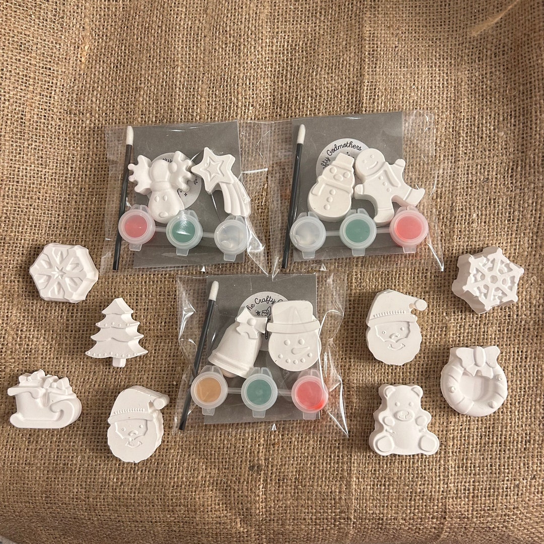 Set of Two Mini Christmas Paint Your Own Stocking Fillers - Etsy