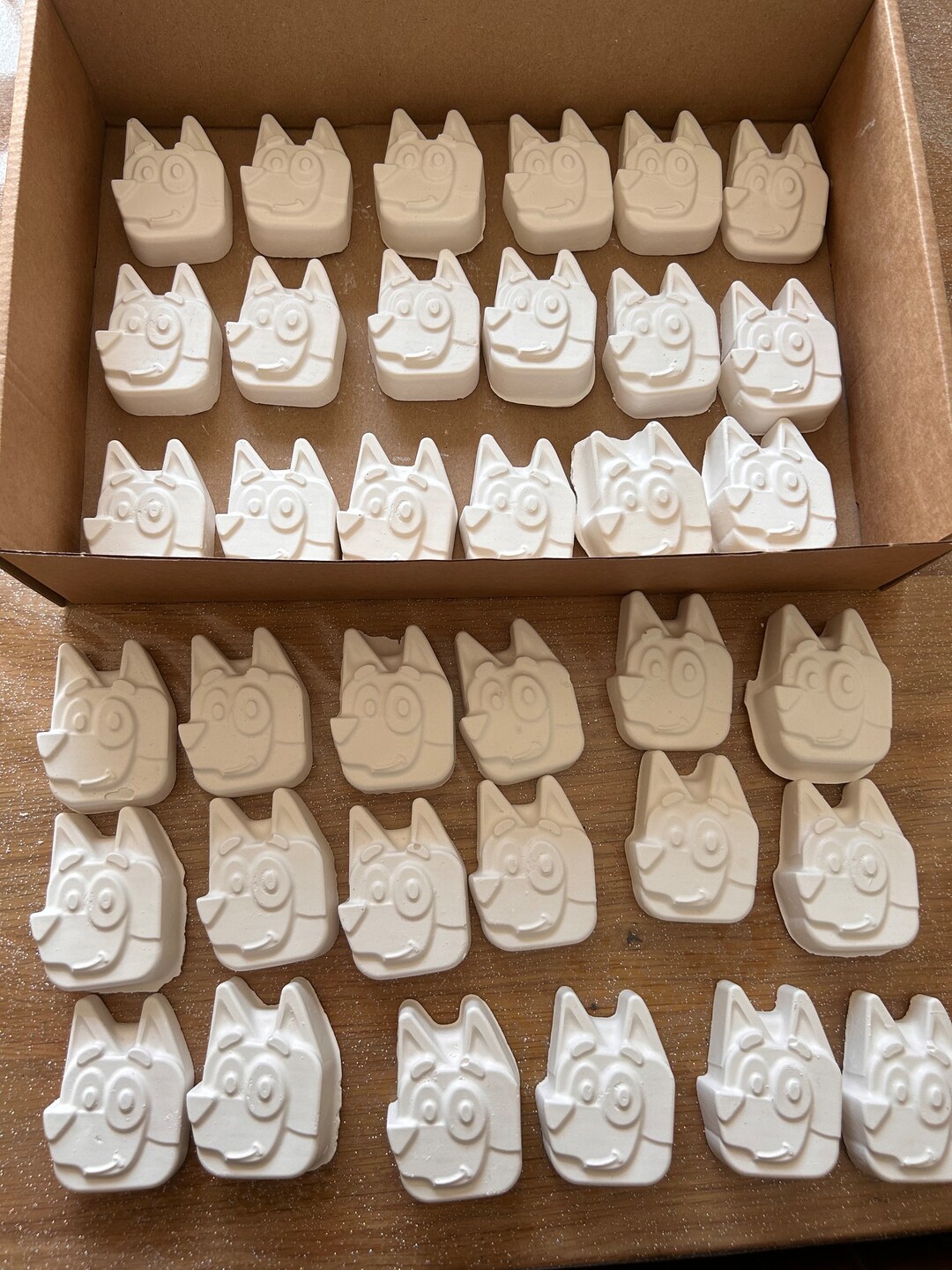 Paint Your Own Blue Dog Wonky Box Craft Kits - Etsy