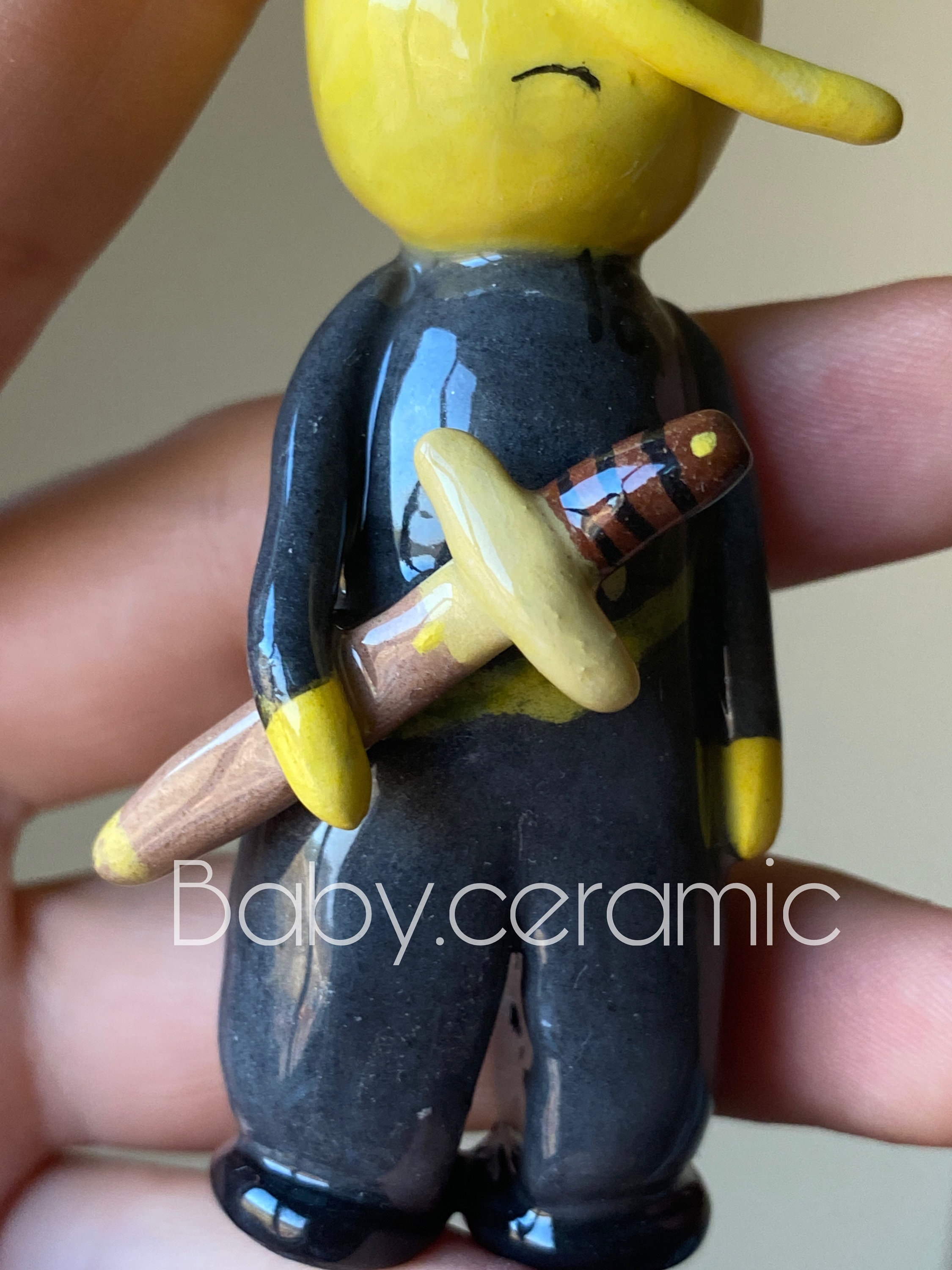 Adventure Time Lemongrab Figurine,lemongrab Adventure Time Ceramic - Etsy