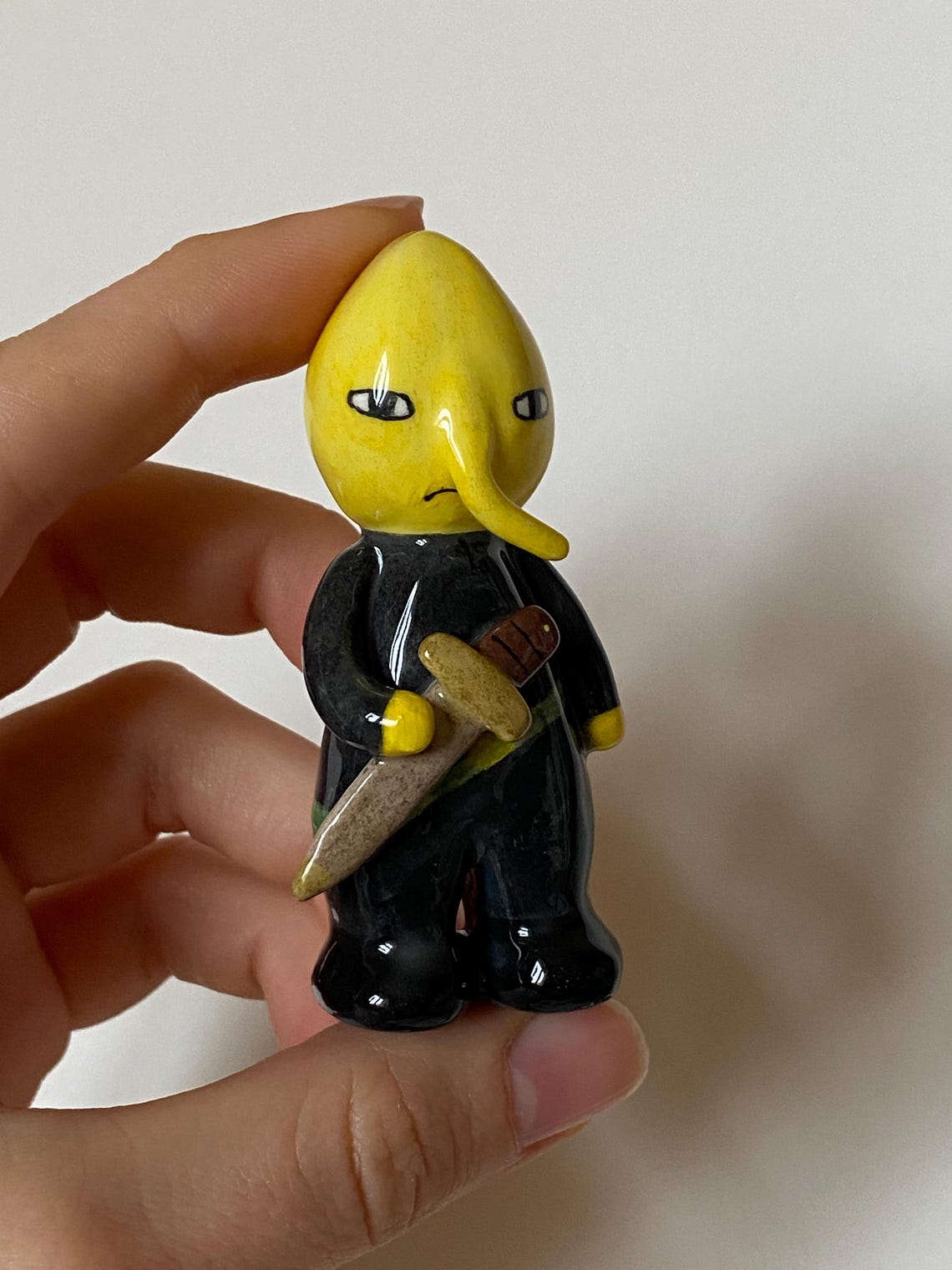 Adventure Time Lemongrab Figurine,lemongrab Adventure Time Ceramic - Etsy