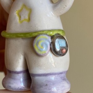 Ceramic Handmade Miffy With Headphones Sculpture,miffy Trinket,unique Figurine - Etsy