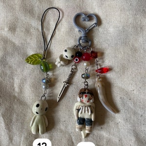Ghibli Inspired Anime Ceramic Keychains - Etsy