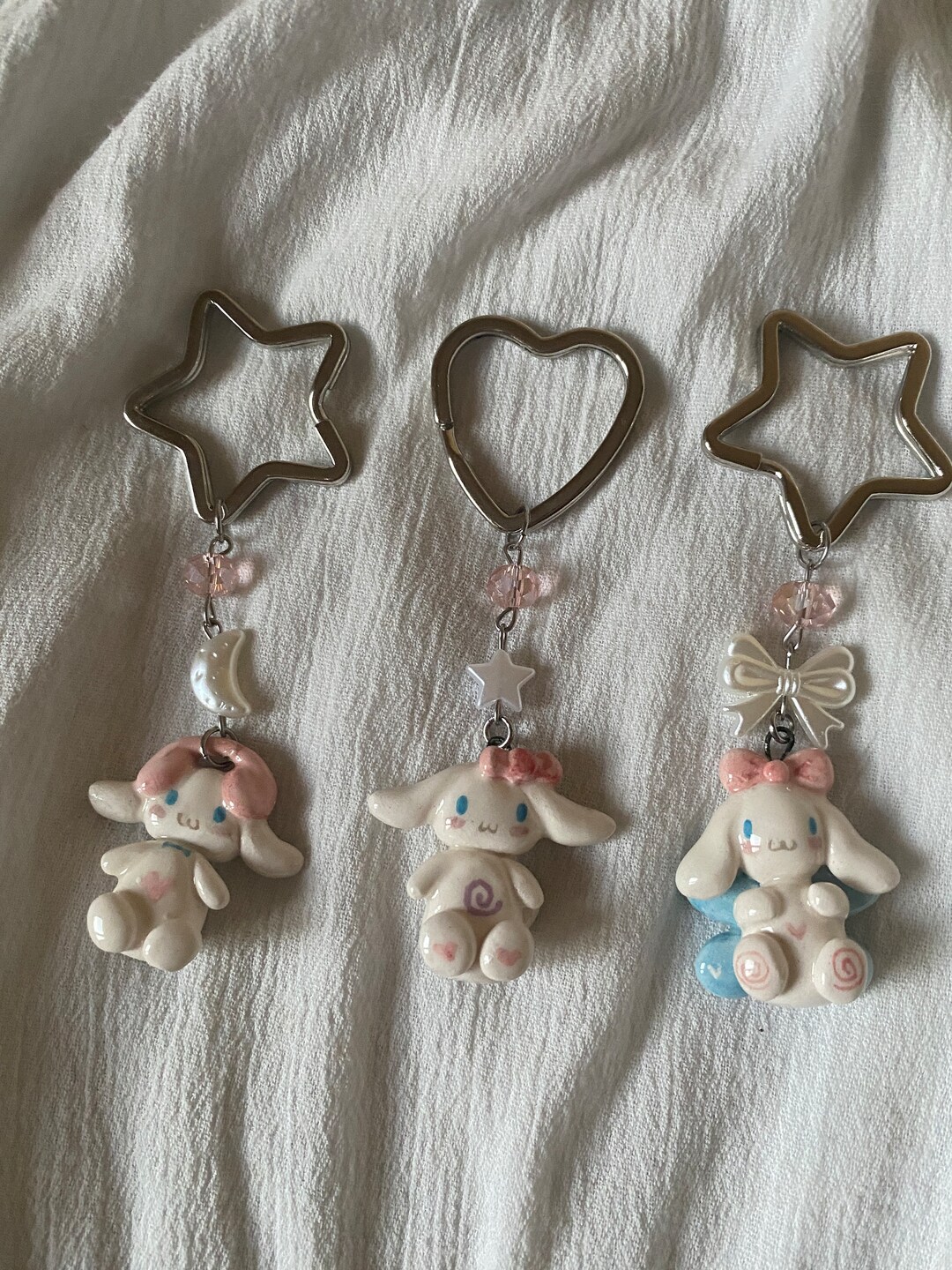 Cinnamoroll Ceramic Keychains,handmade Ceramic Cinnamoroll Gifts ...