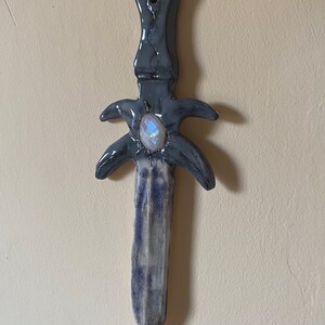 Ceramic Sword, Wall Hanging Sword Moonstone Sword - Etsy