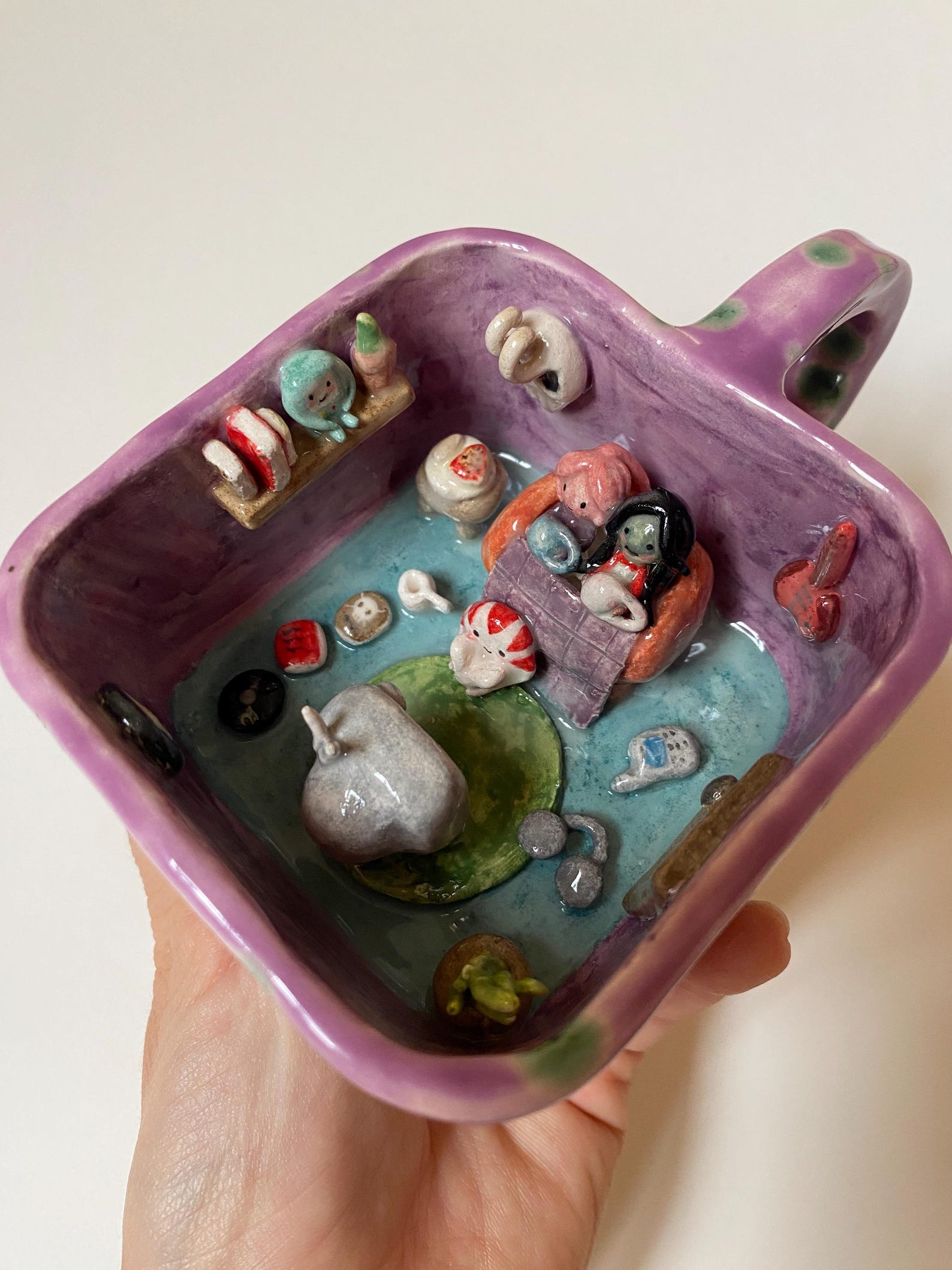 Marceline and Bubblegum Living Room–themed Ceramic Mug - Etsy