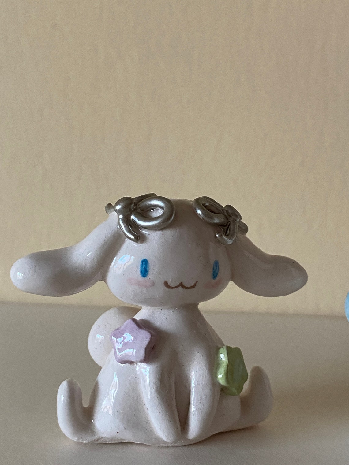 Cinnamoroll Ceramic Sculpture,cinnamoroll With Silver Ribbon,sanrio ...