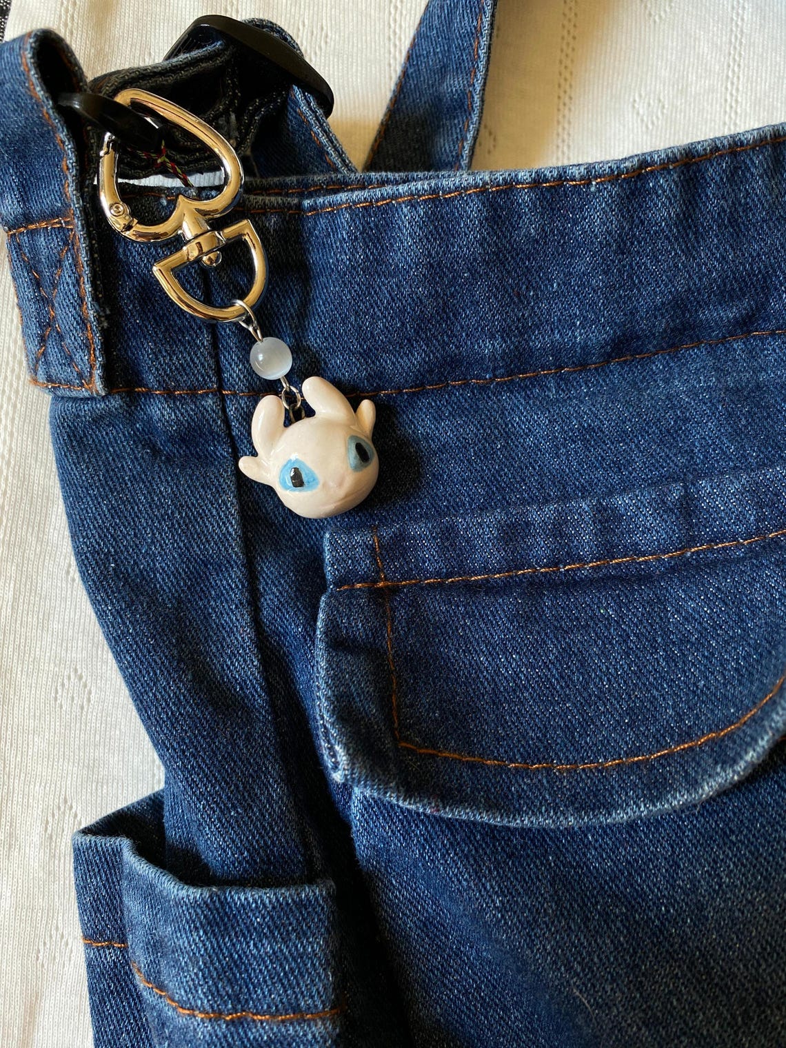 Toothless and Light Fury Inspired Keychain Ceramic Gifts,anniversary ...