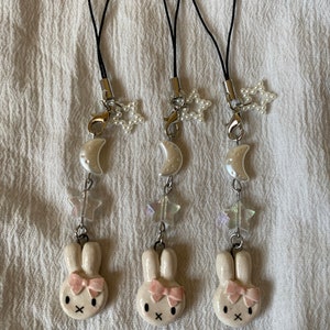 Miffy Ceramic Phone Charm,keychain Miffy - Etsy