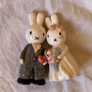 Personalized Wedding Miffy Couple Figurine | Custom Anniversary Gift ...