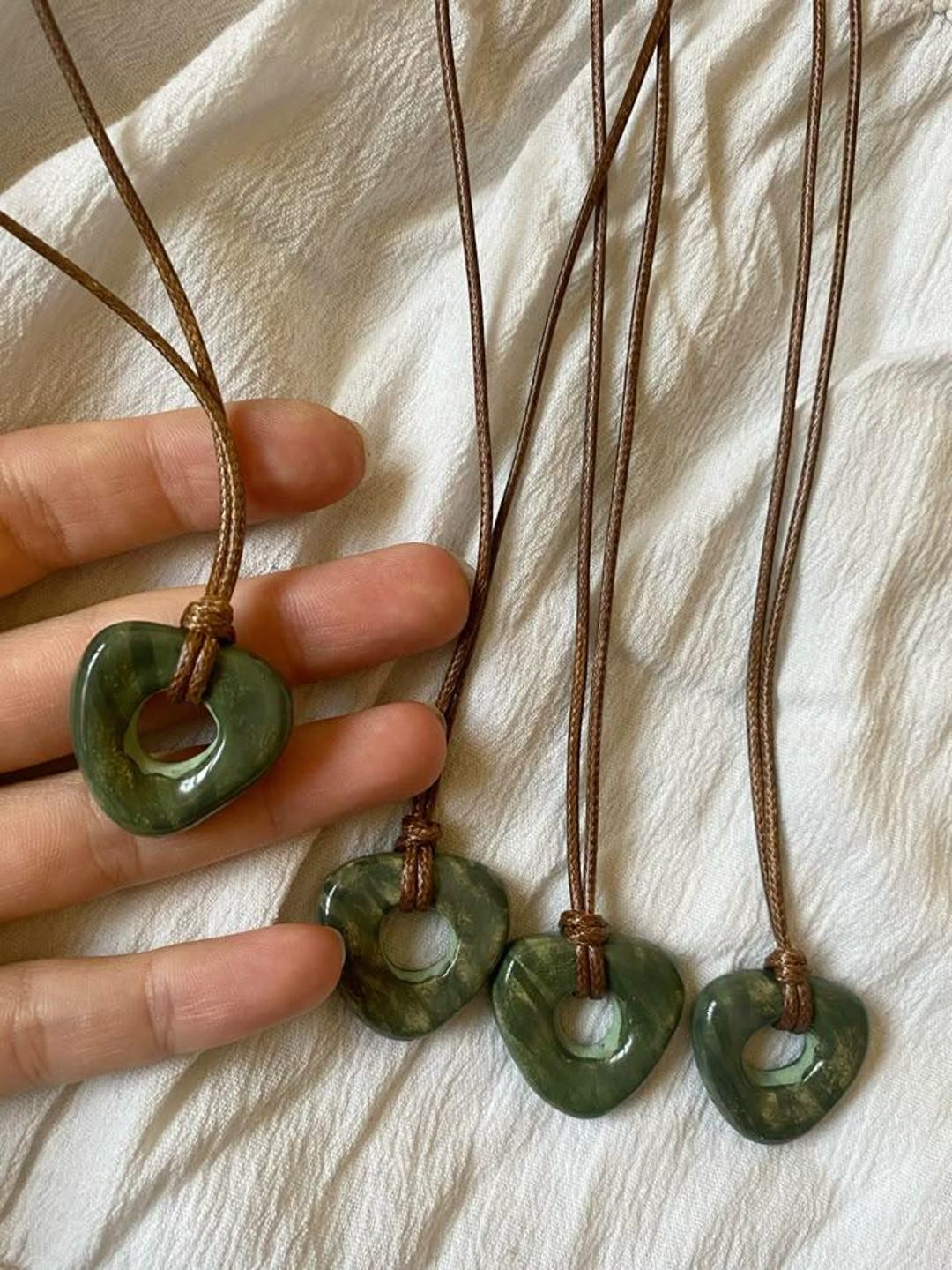 Seeing Stone Coraline , Ceramic Necklace - Etsy